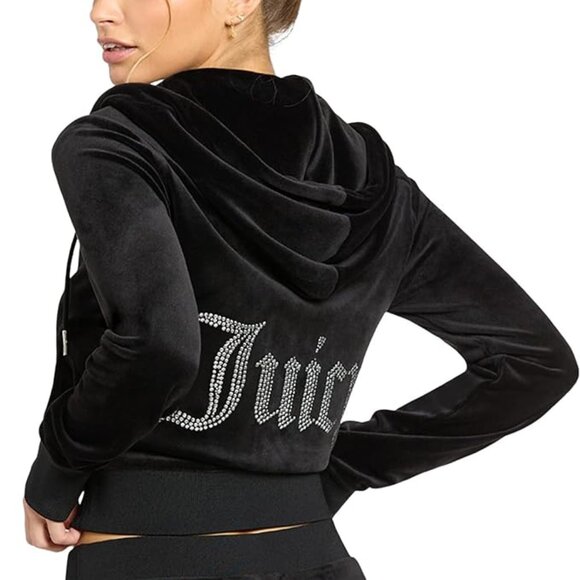 Juicy Couture | Jackets & Coats | Juicy Couture Og Big Bling Velour ...